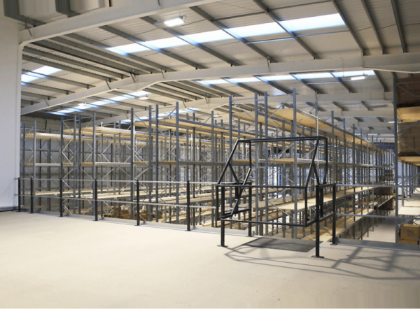 Mezzanine Flooring and Dexion P90 Racking Case Study - PF Cusack