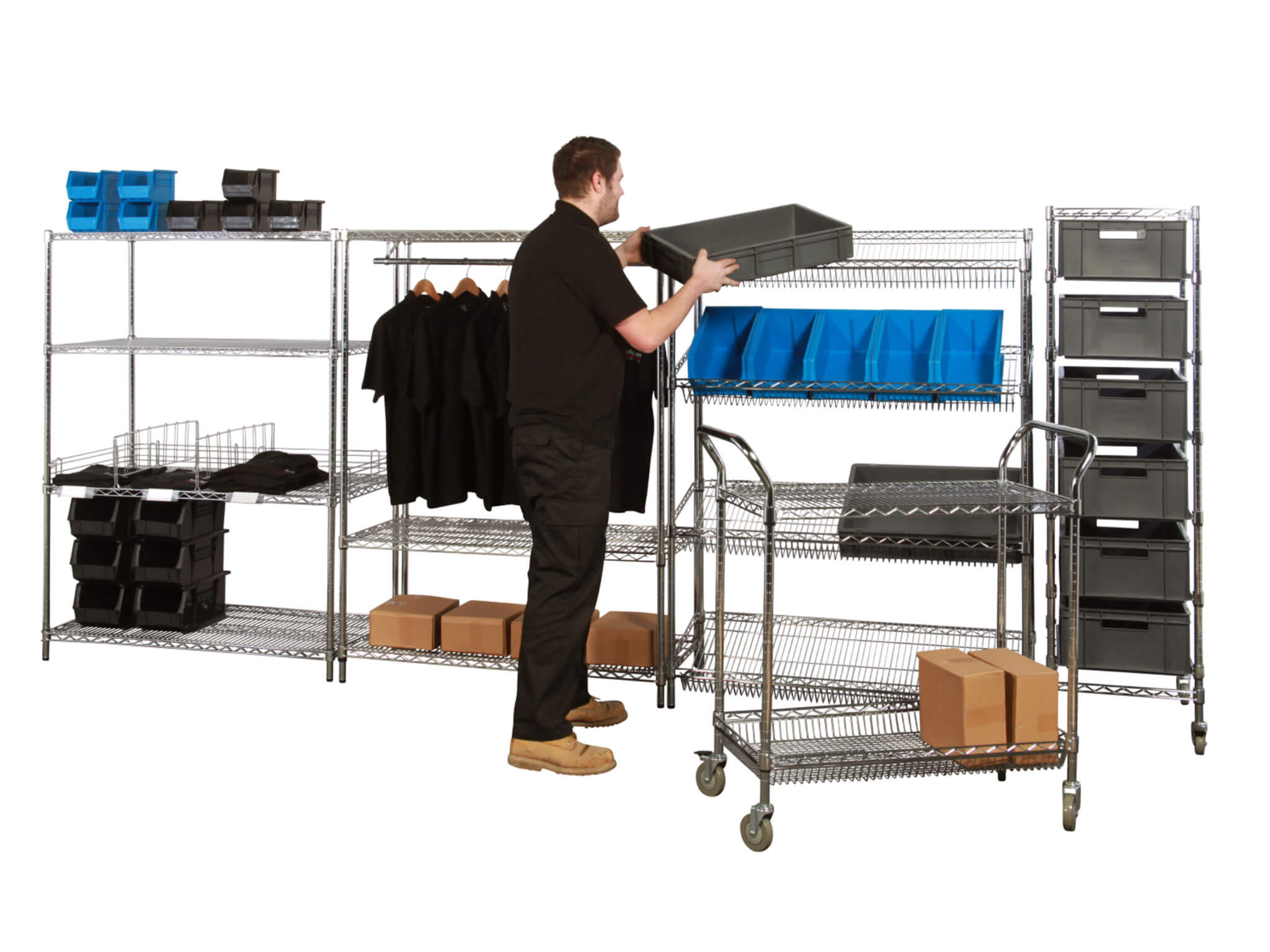 Chrome Wire Shelving Systems - for Medical & Retail Use - Fast Supply