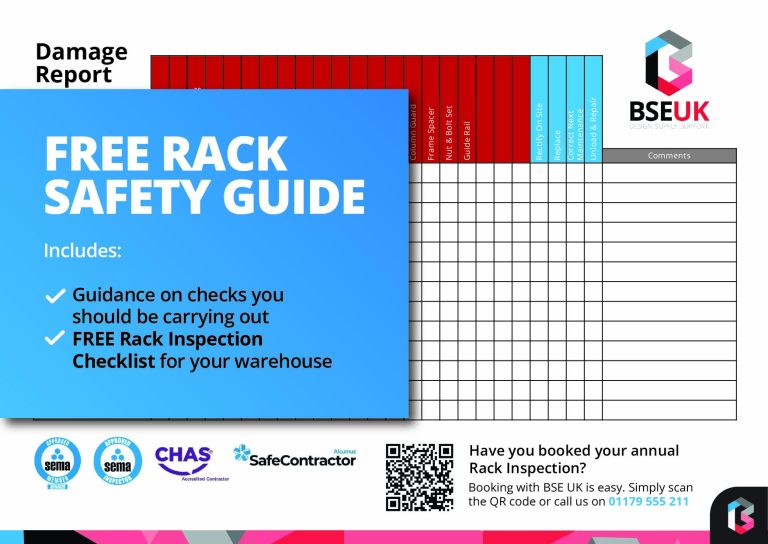 Free Racking Inspection Checklist - Free to Download from BSE